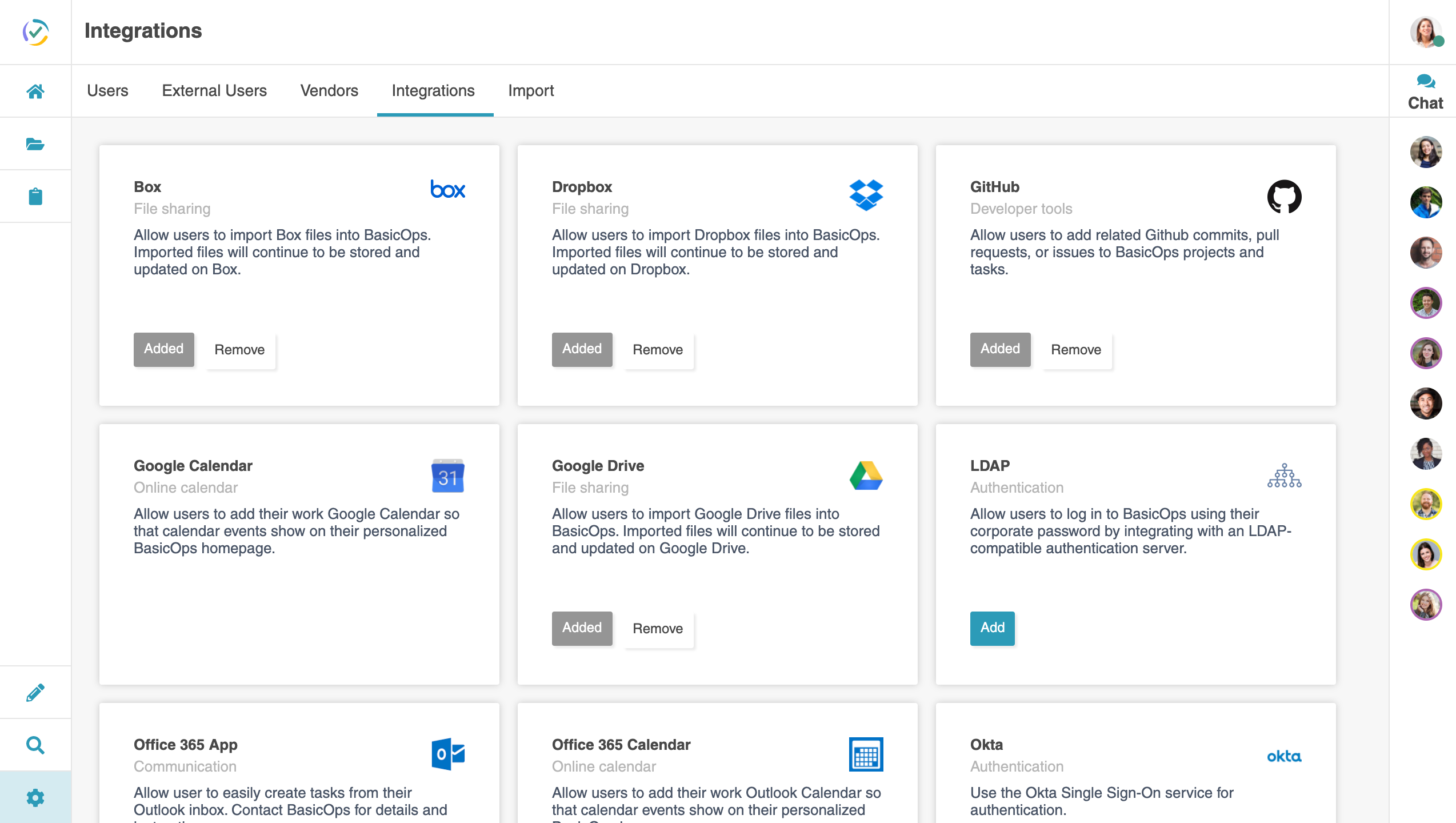 Integrating with file sharing services – BasicOps Help Center